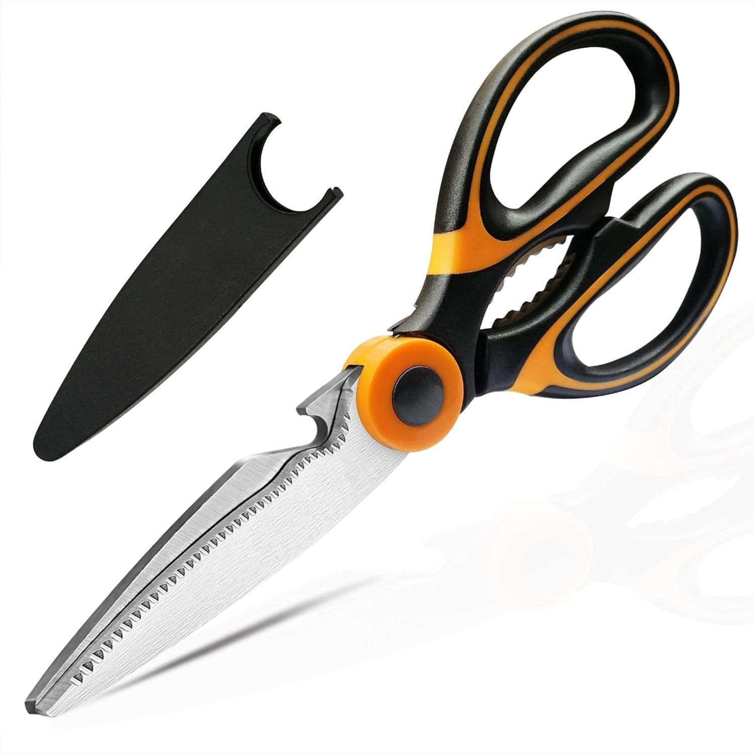 DEBs CARE Premium Heavy Duty Shears Ultra Sharp Stainless Steel Multifunction Kitchen Scissors ...