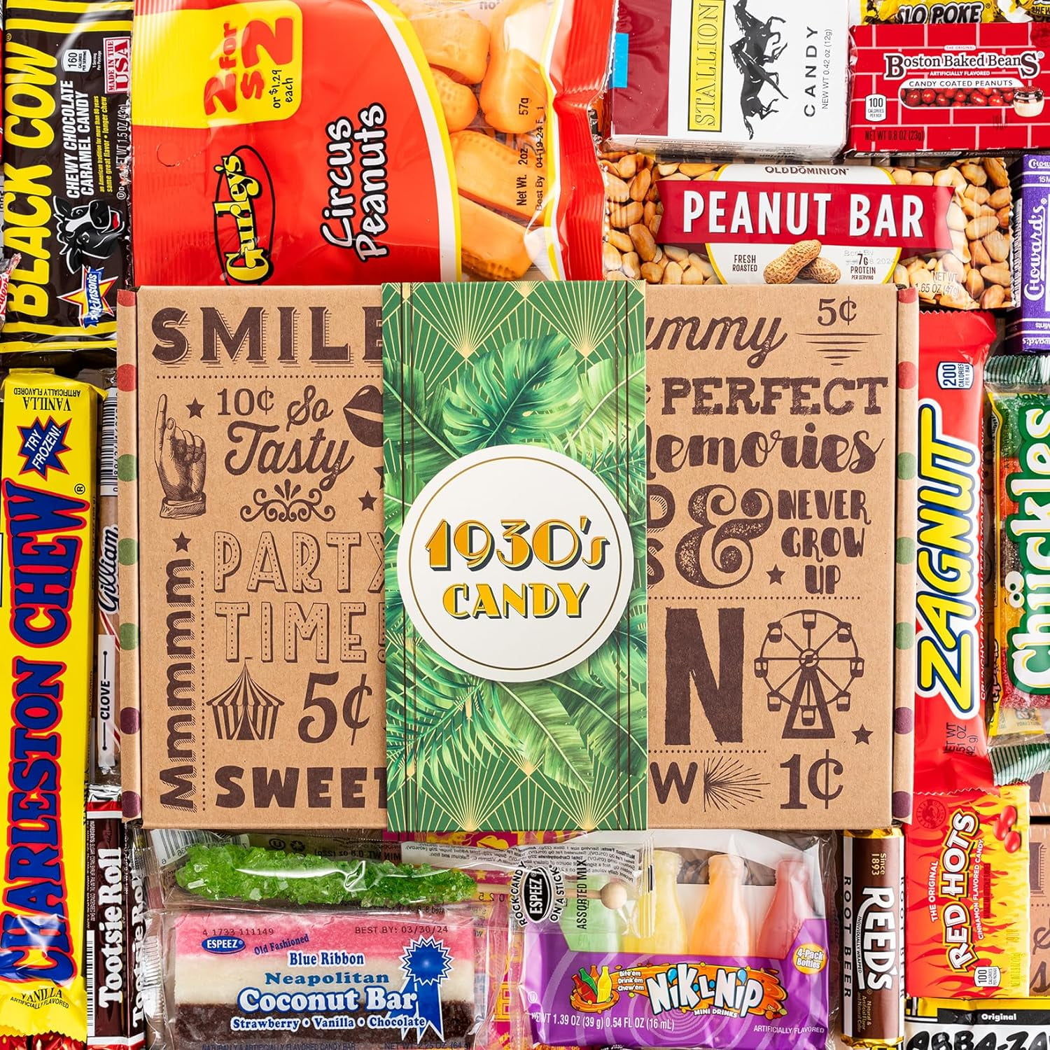 DECADE GIFT BOX - Nostalgia Candies - Flashback Assorted Gift Basket ...