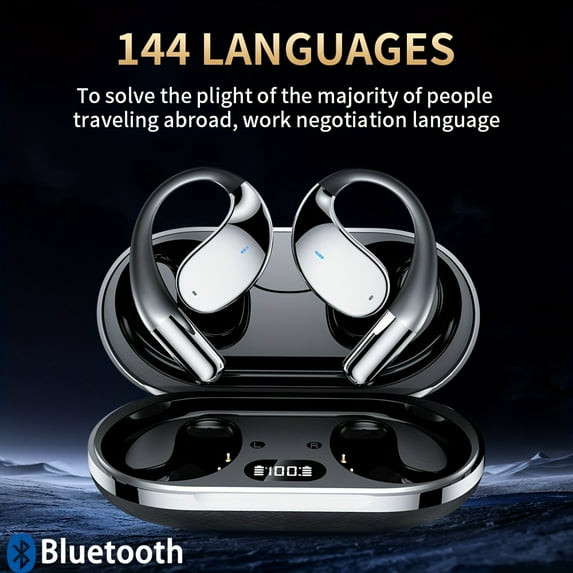 DECIMAU Bone Conduction Wireless Headset: Real-Time Translation in 144 ...