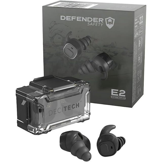 DECITECH™ E2 Electronic Active In-Ear Hearing Protection, 22 NRR ...