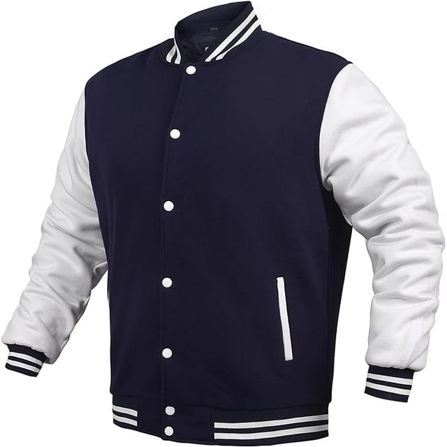 DECKRA Men's Fashion Varsity Jacket Casual Regular Fit Letterman ...