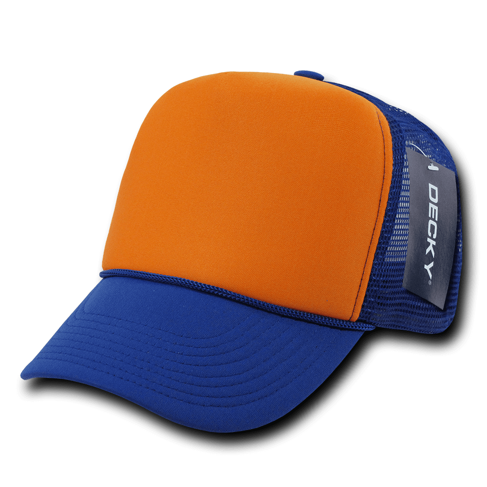 DECKY INDUSTRIAL FOAM TWO TONE TRUCKER HAT HATS CAP CAPS For Men Women ...