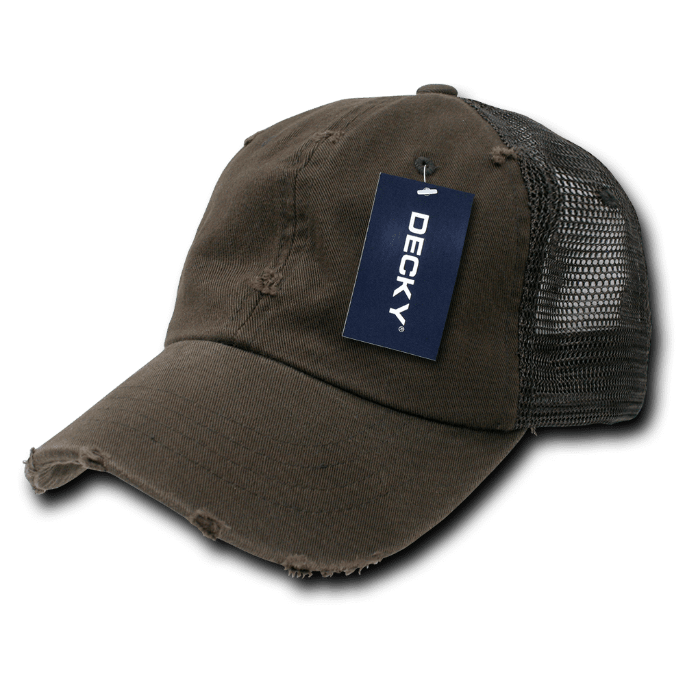DECKY Vintage Mesh Washed Cotton Snapback Trucker Cap Caps Hat Hats For ...