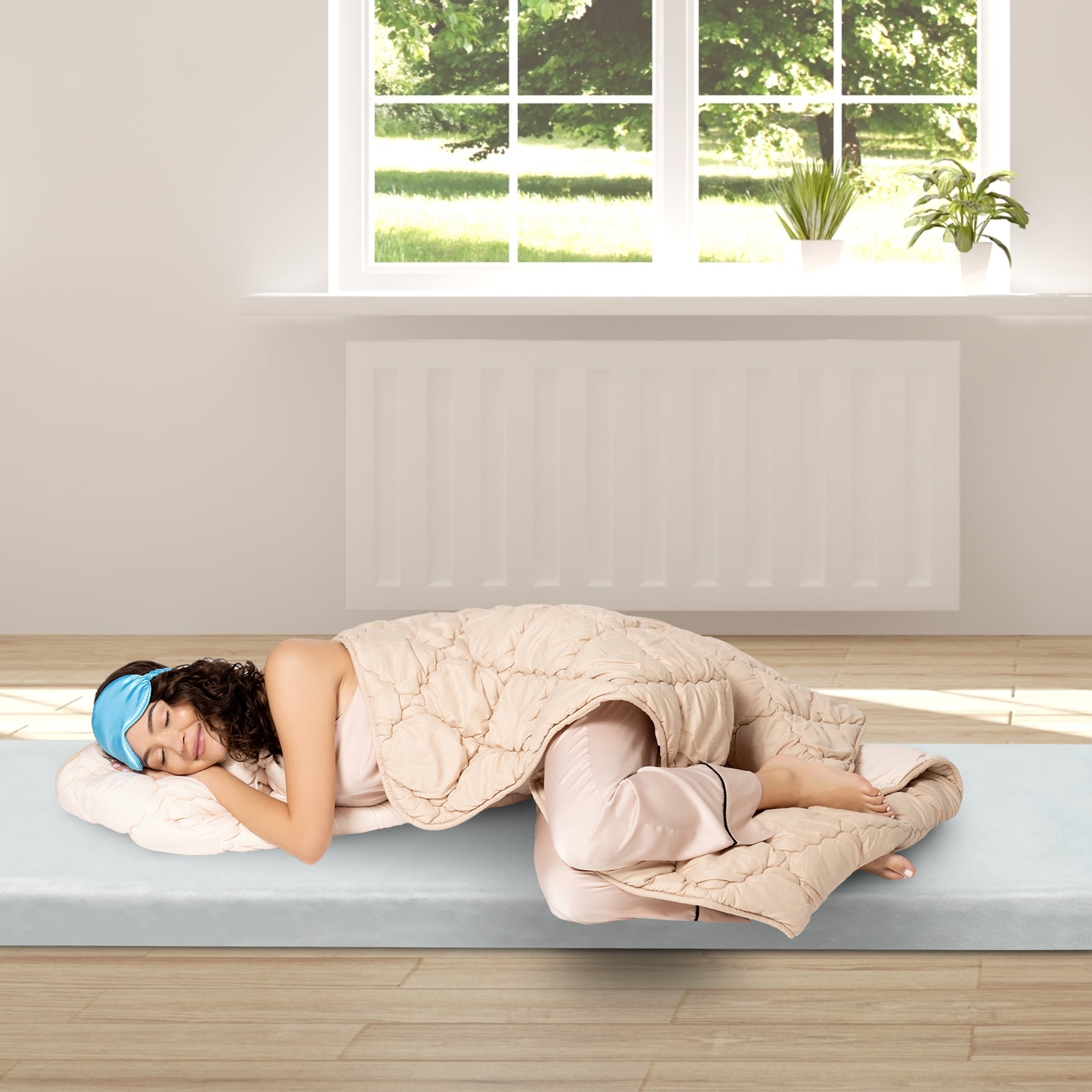 DECMAY 75"D x 25"W x 2.5"H Memory Foam Camping Mattress - Walmart.com