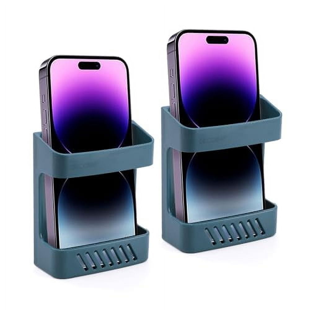 DECOBAY D5 2 Pack Wall Mount Phone Holder, Phone Stand with Cable ...