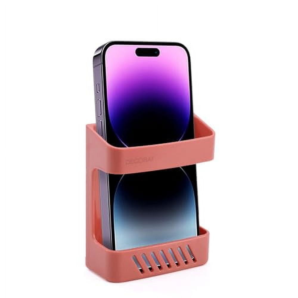 DECOBAY D5 Wall Mount Phone Holder, Phone Stand with Cable Charging ...