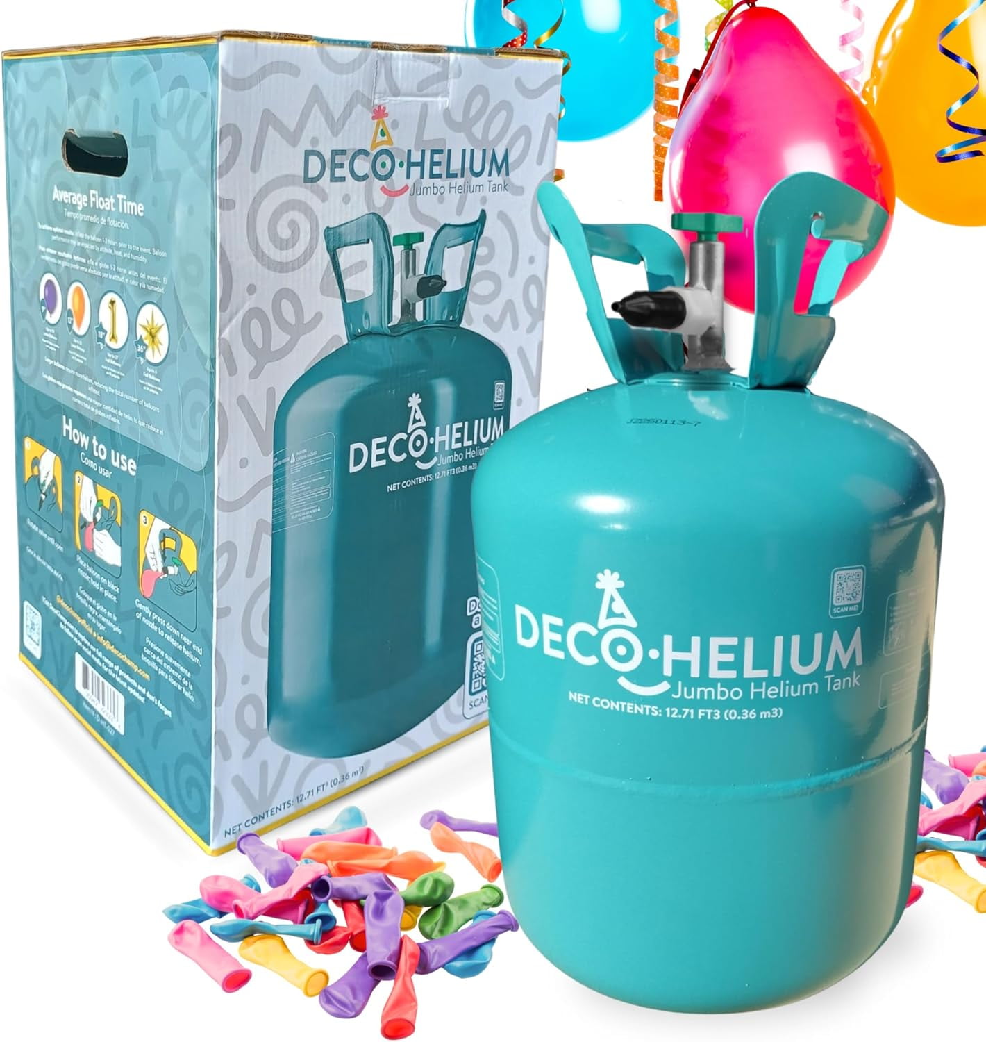 by DECOCHAMP Helium Jumbo Tank - 12.7 Cu Ft Helium Tank for Balloons at ...