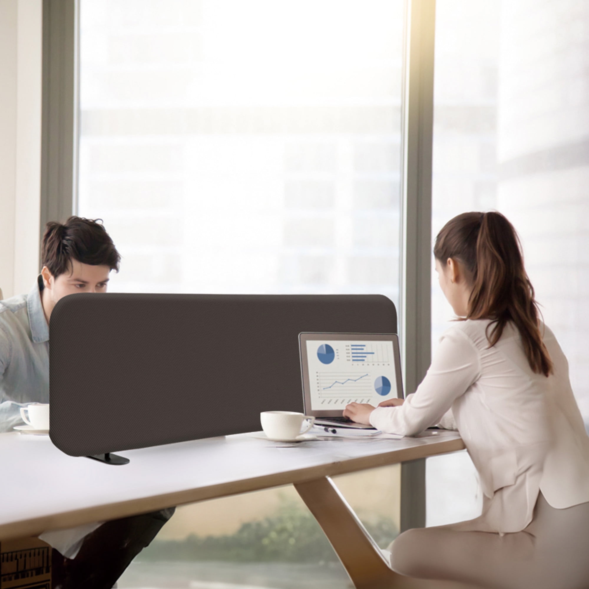 DECOLAB Desk Divider, Portable Desktop Privacy Panels Partition for ...