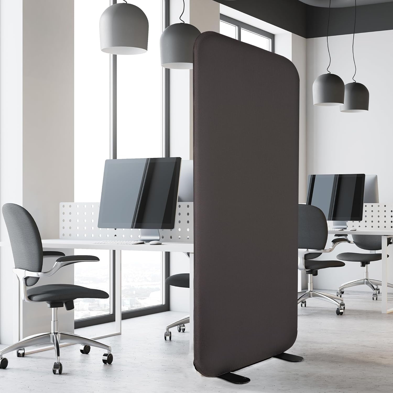 DECOLAB Free Standing Room Divider, Office Partition Screen, 29"x65 ...