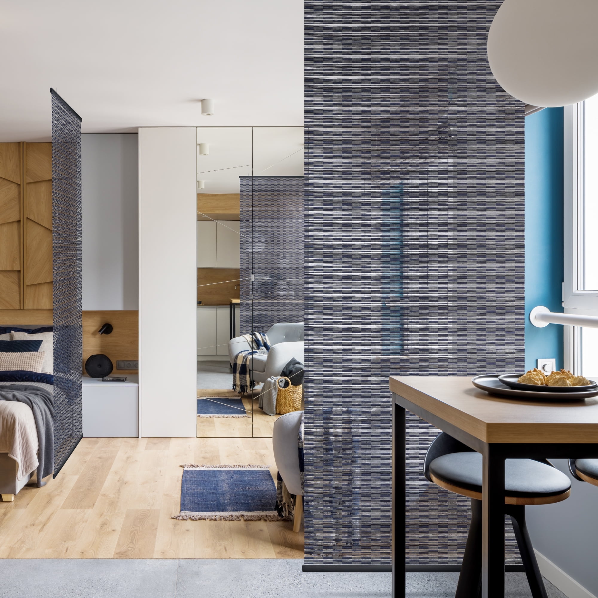 DECOLAB Hanging Panel, 36" x 96" Privacy Sheer Separator Divider for ...