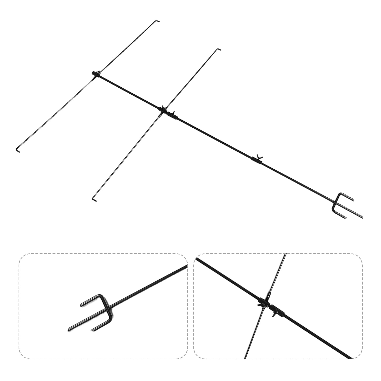DECOMELODY 1 Set Adjustable Black Iron Target Stand for Shooting ...