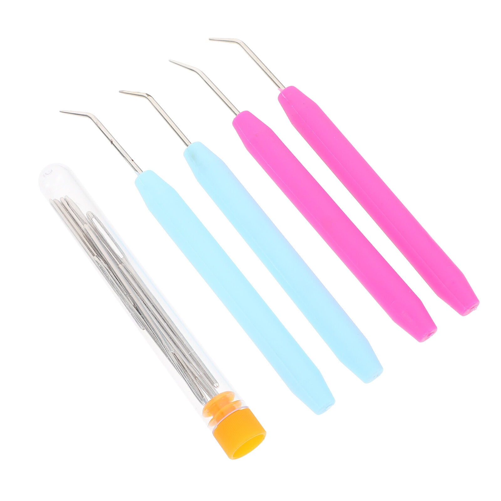 DECOMELODY 1 Set Crochet Tool for Beginners in Rosy Blue Silver with ...