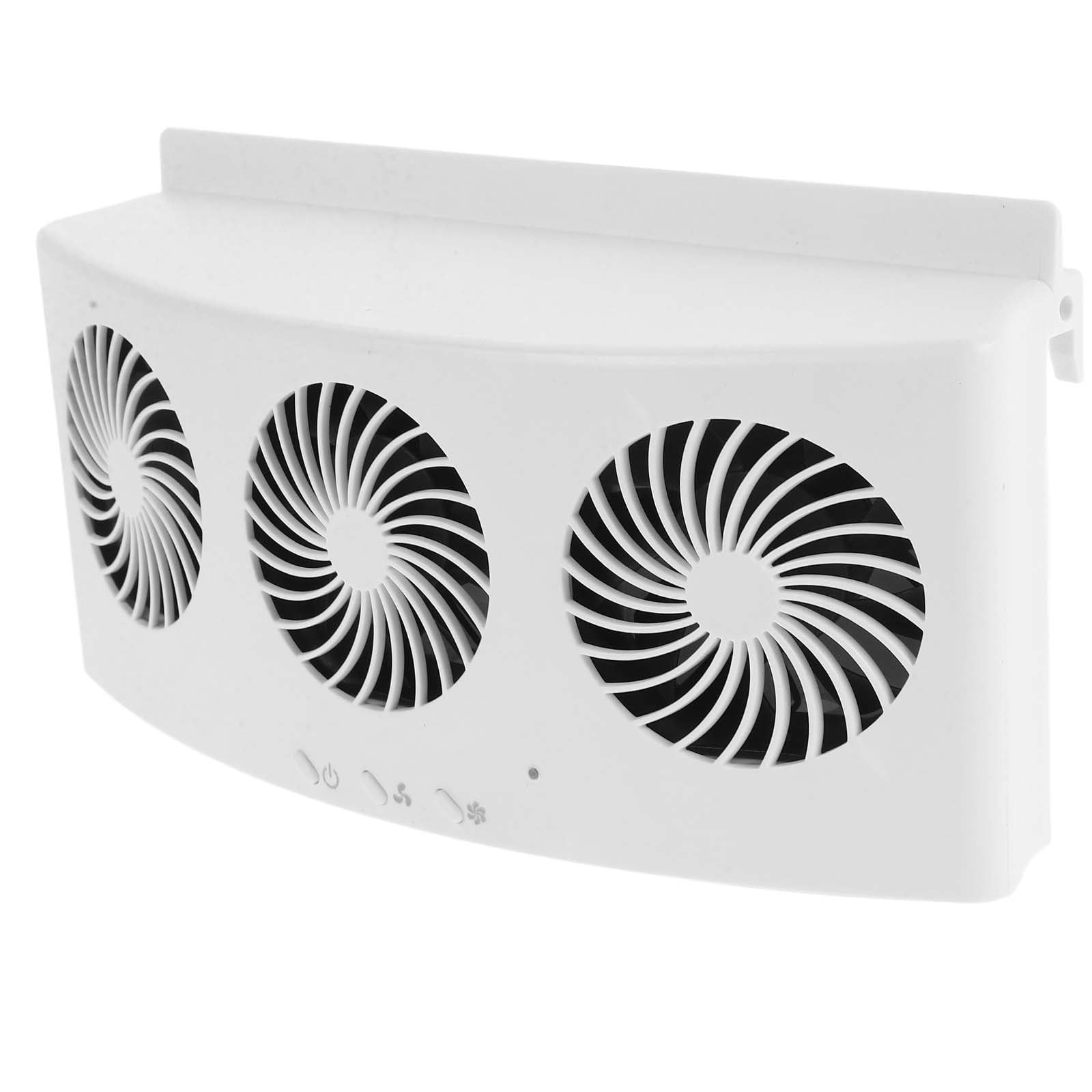 DECOMELODY 1 Set Solar Car Window Vent Fan White Abs for Car Owners and ...