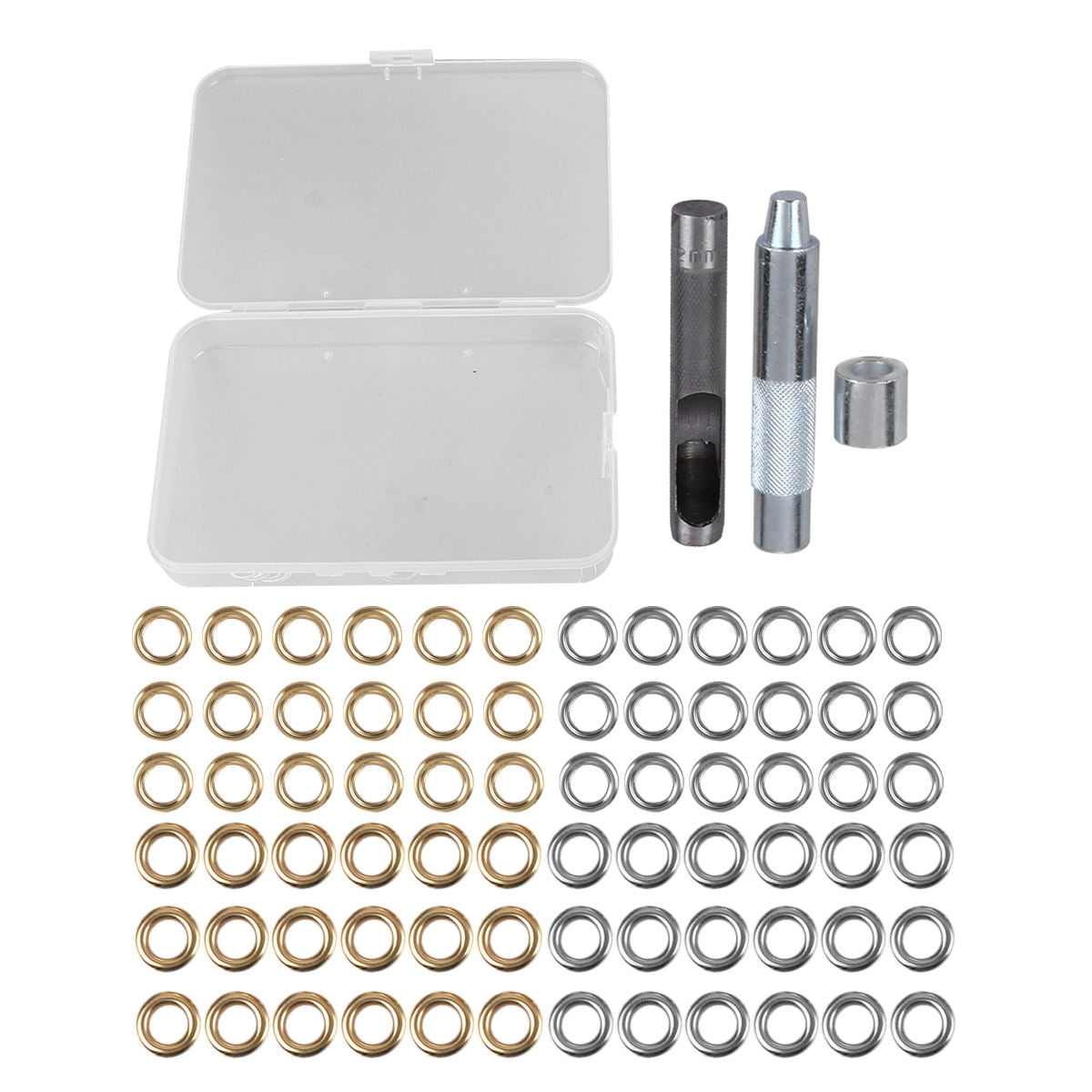 DECOMELODY 100 Sets Metal Eyelets Small Grommets Tool Kit for Outdoor ...