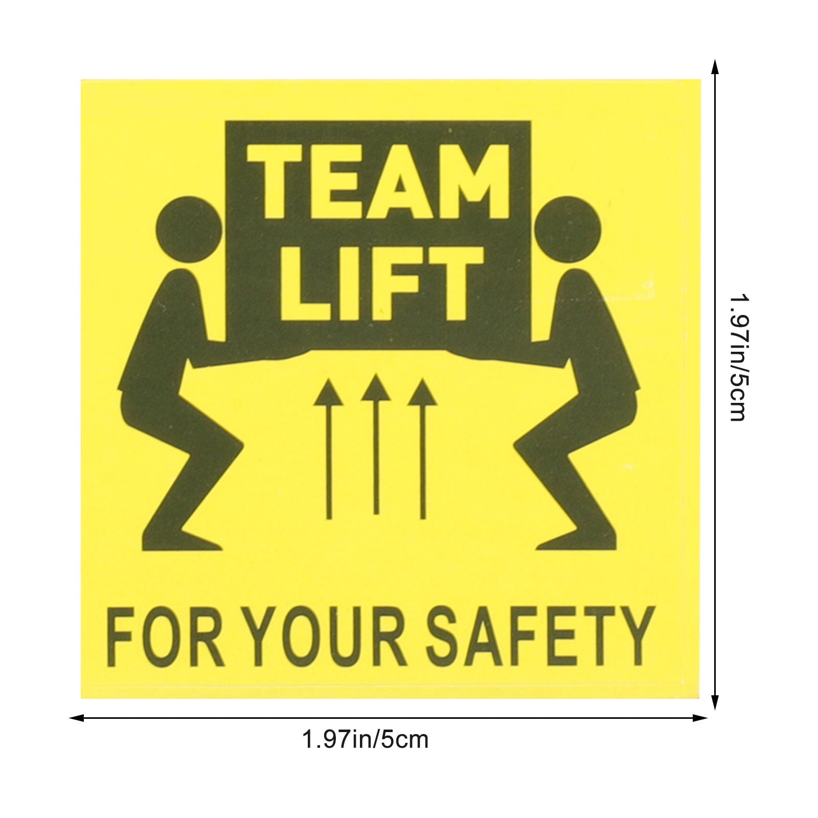 DECOMELODY 100Pcs Adhesive Stickers for Caution Heavy Duty Labels in ...