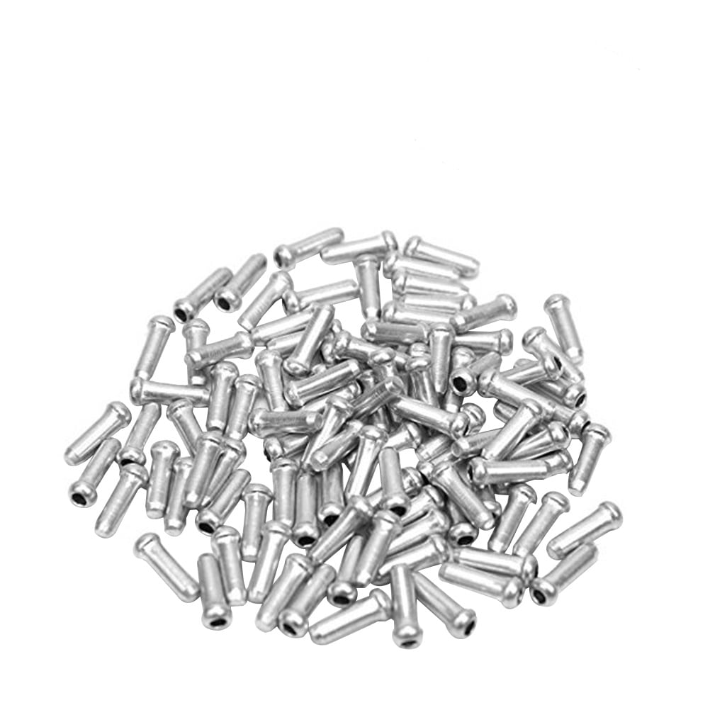 DECOMELODY 100Pcs Bike Brake Cable Caps in Silver for Bicycles and ...