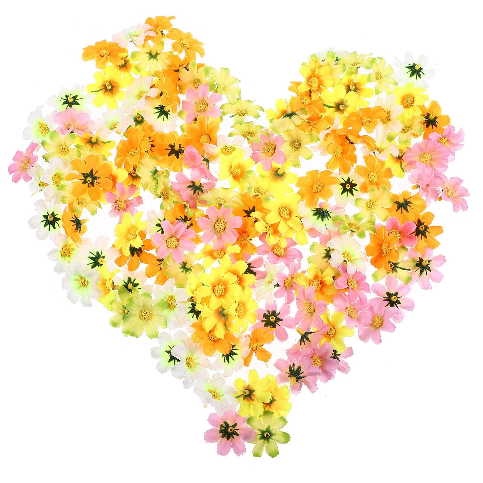 DECOMELODY 150Pcs Fake Flowers Heads Realistic Effect for Wedding ...