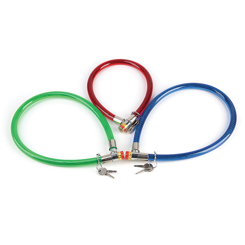 DECOMELODY 1Pack Heavy Duty Cable Lock for Bicycles and Gates with Easy ...