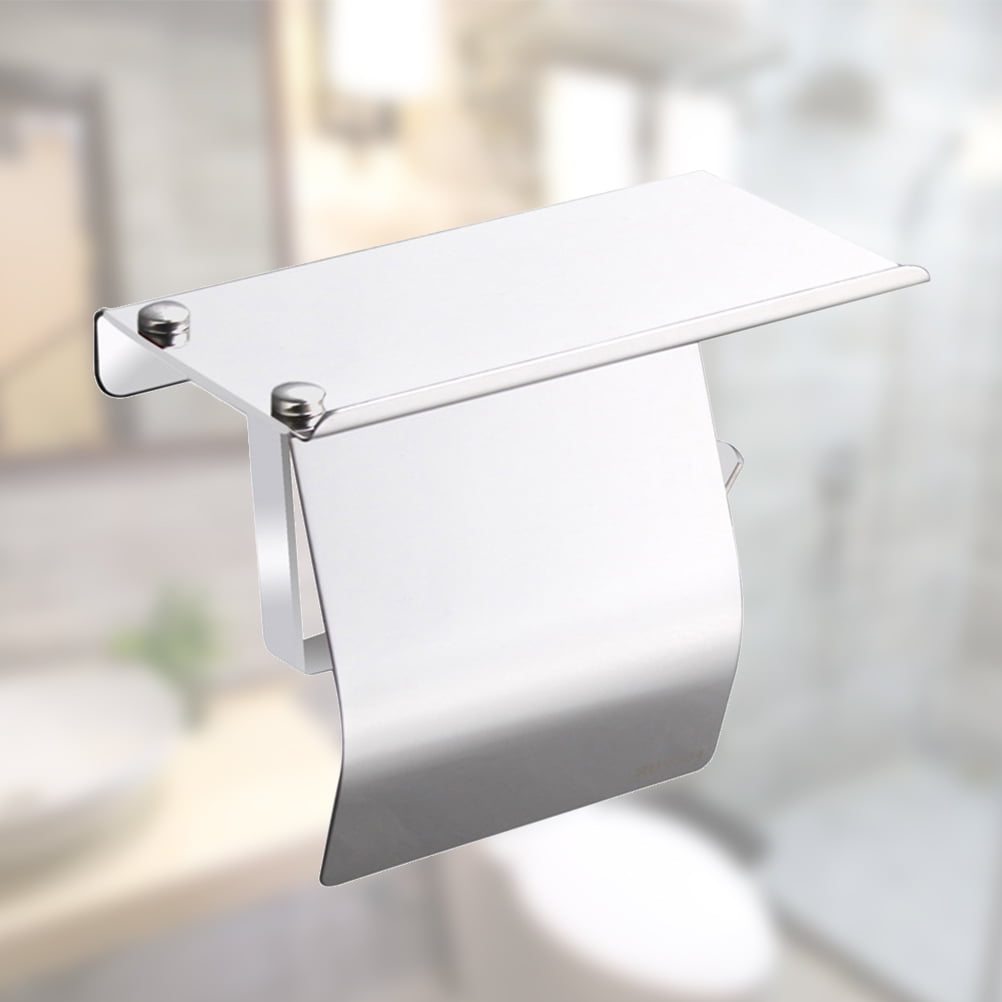 DECOMELODY 1Pack Paper Towel Rack Silver Rectangular Design For ...