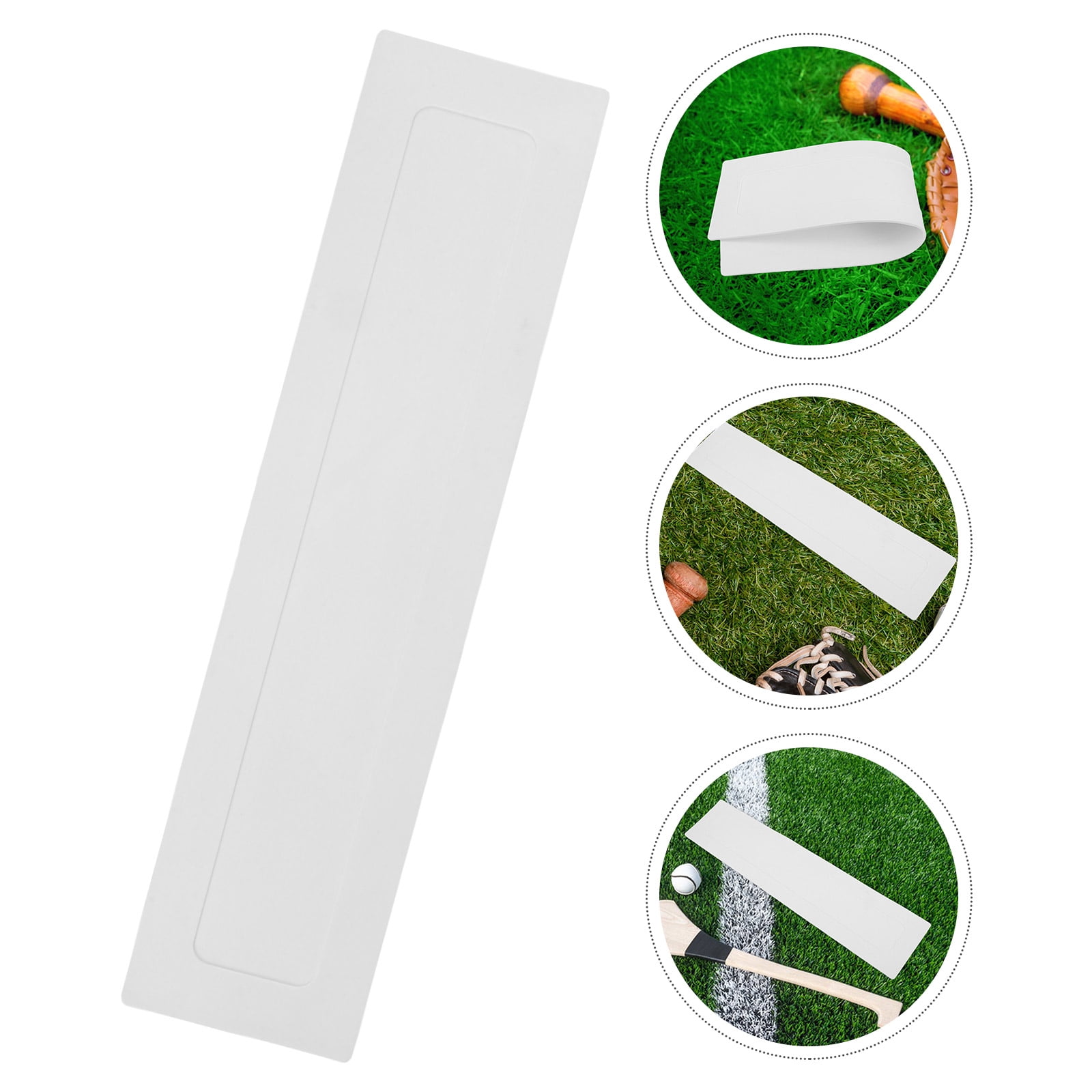 DECOMELODY 1Pack Rectangular Disc TPE Baseball Plates for Yard Outdoor ...