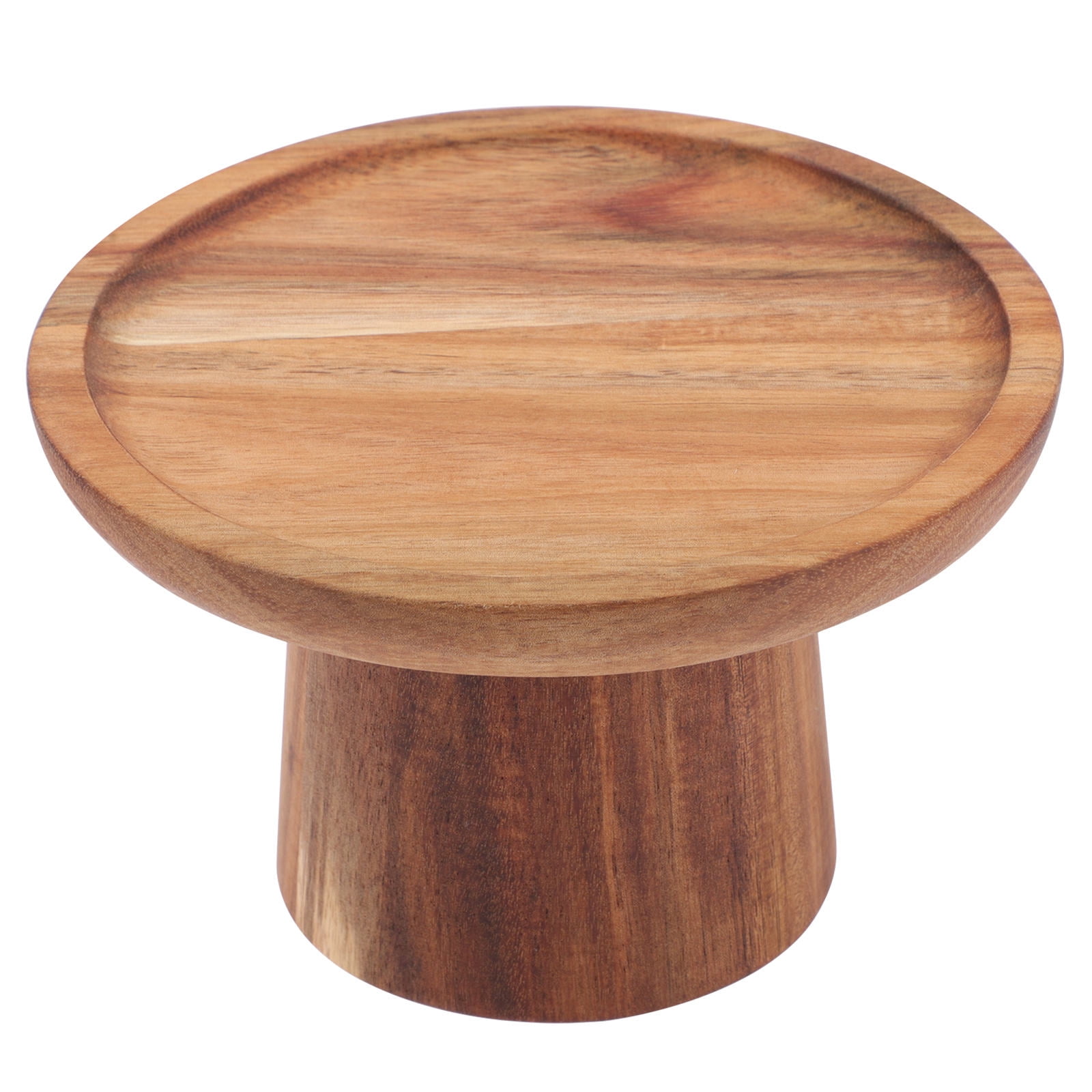 DECOMELODY 1Pack Wooden Display Plate for Tea Food Cakes Platter ...