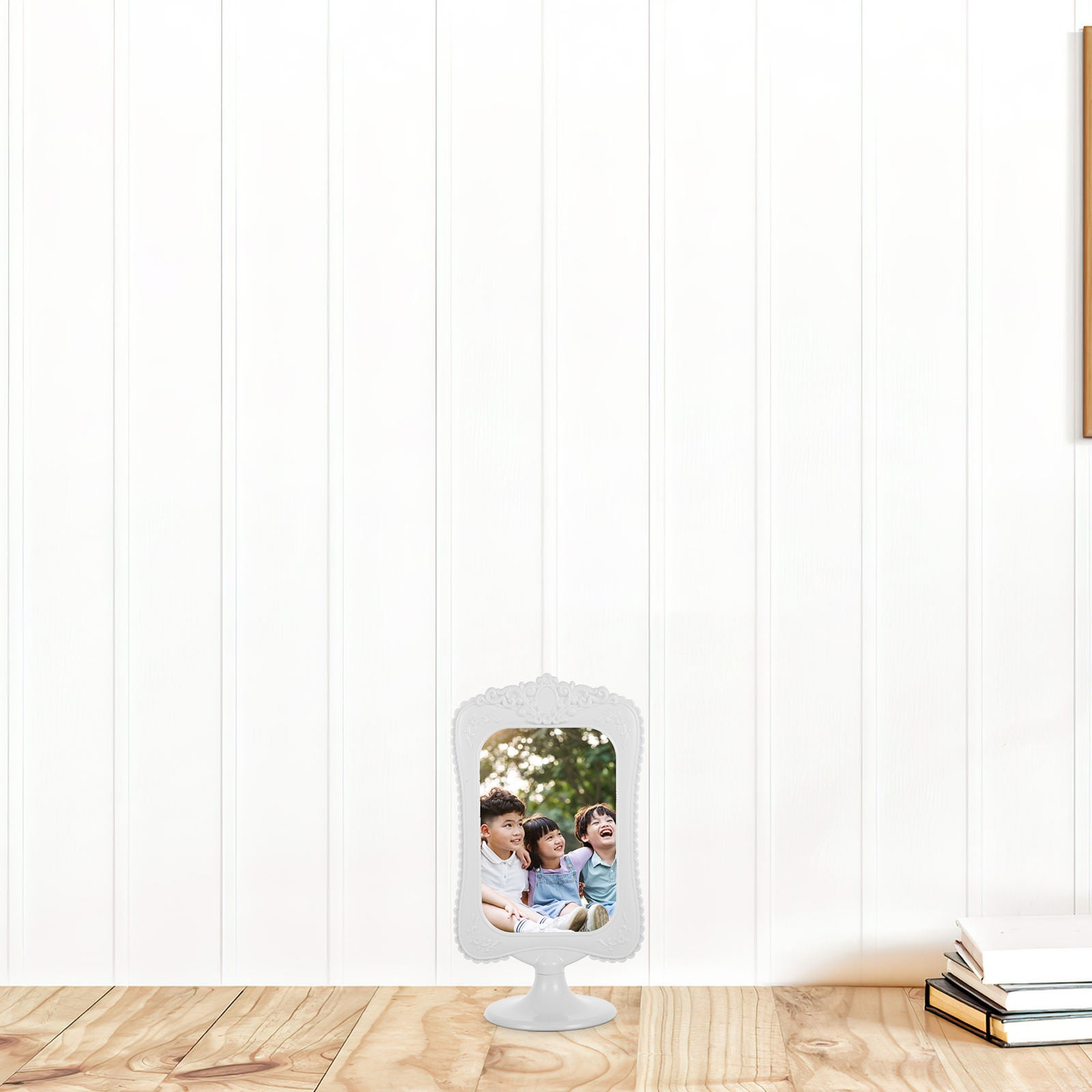 DECOMELODY 1Pcs Double Sided Picture Frame in White Color for Office ...