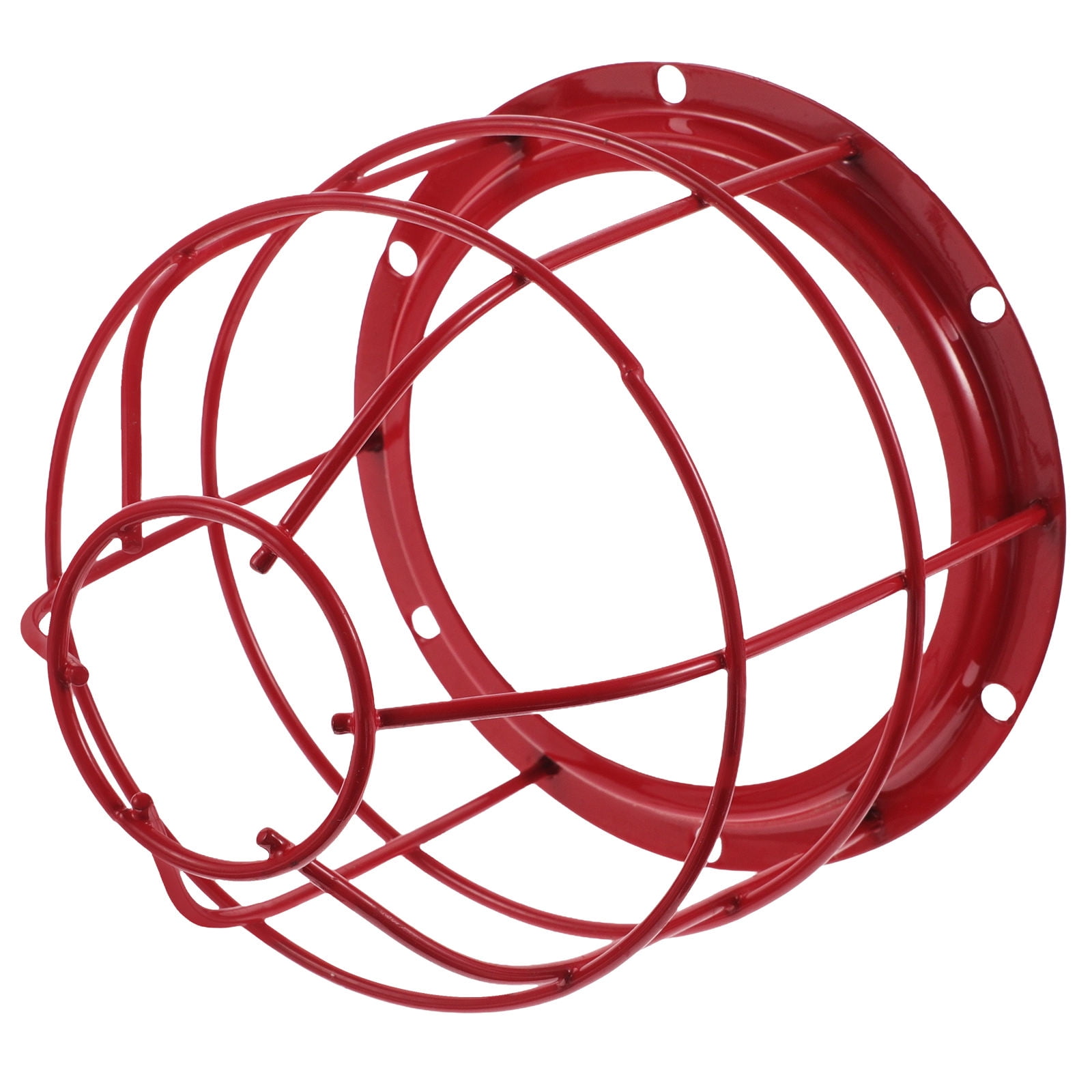 DECOMELODY 1Pcs Wire Cage Lamp Shade Frame Explosion Proof Red Color ...
