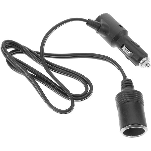 DECOMELODY 1Set Cigarette Lighter Extension Vehicle Cable Black Plastic ...
