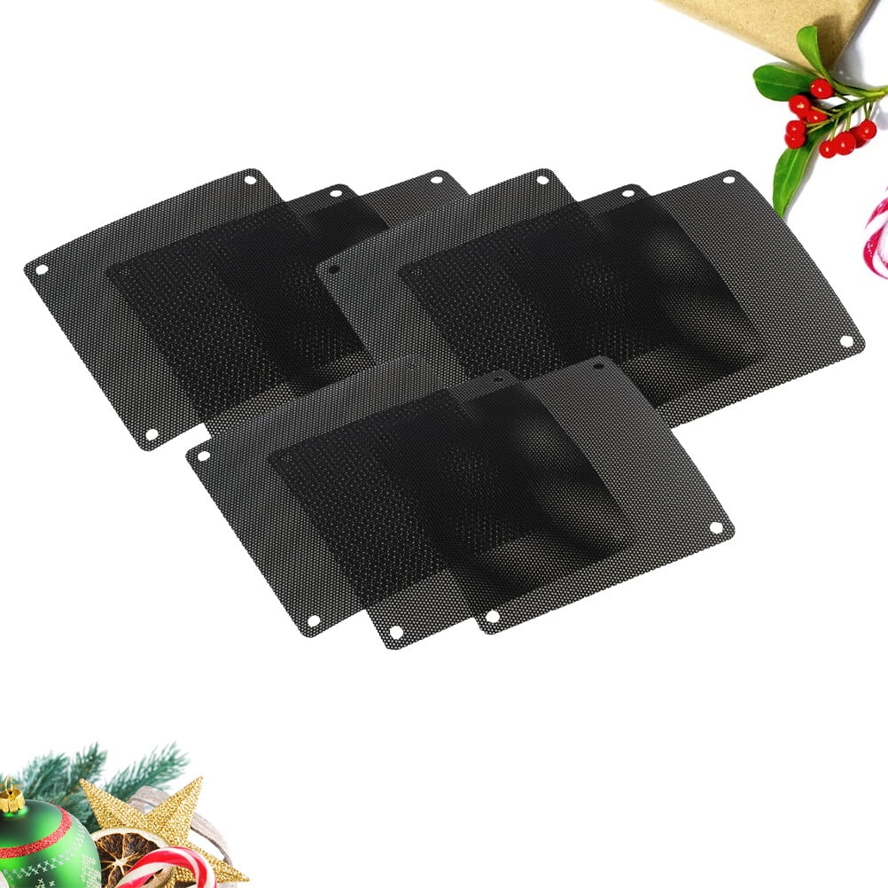 DECOMELODY 1Set Pc Case Mesh Dust Cover Black Square 5.5x5.5x0.02in PVC ...