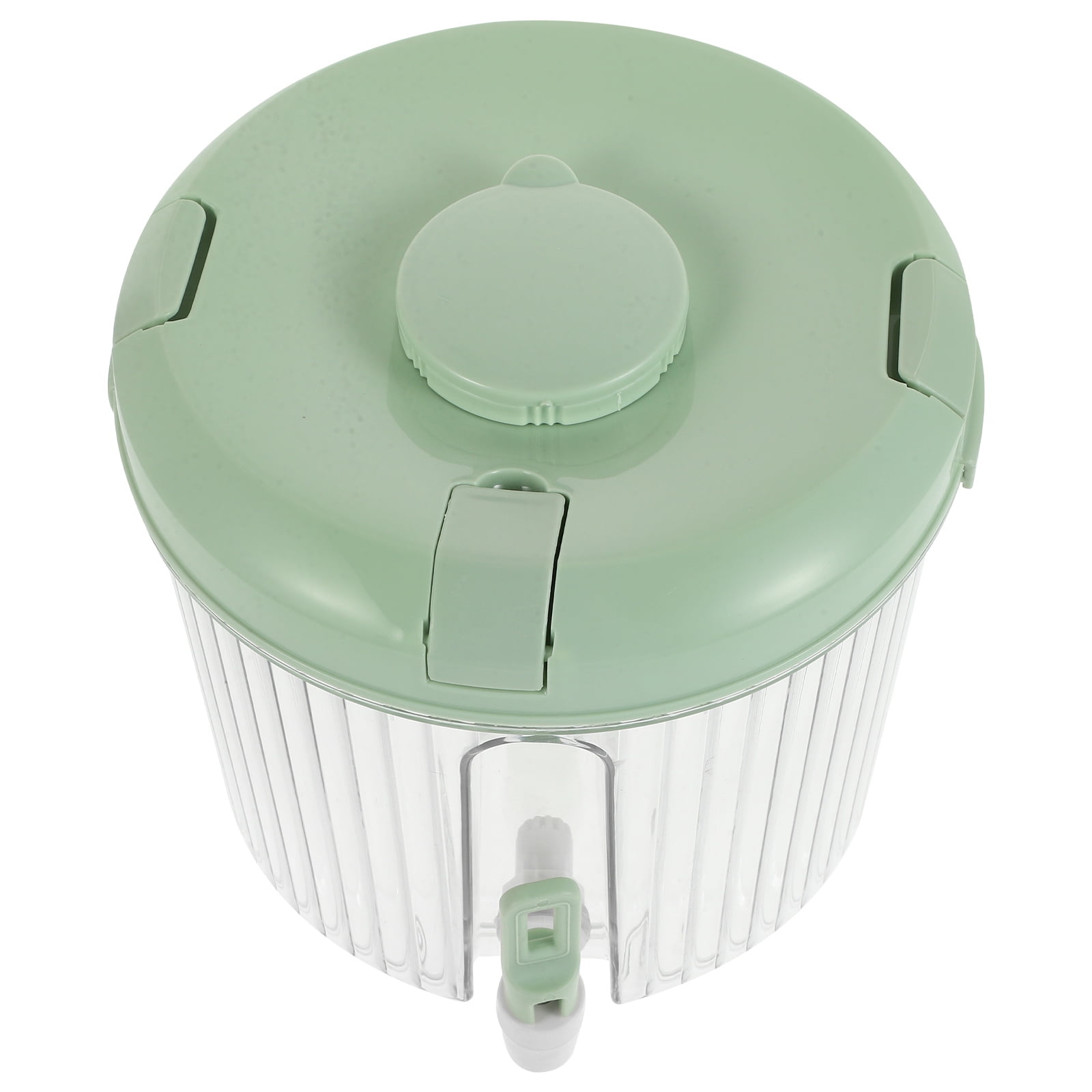 DECOMELODY 1Set Round Light Green PP Beverage Dispenser with Spigot ...