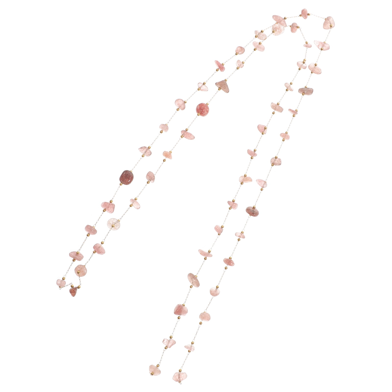 DECOMELODY 1Set Stone String Beads Necklace Lavender Color for Indoor ...