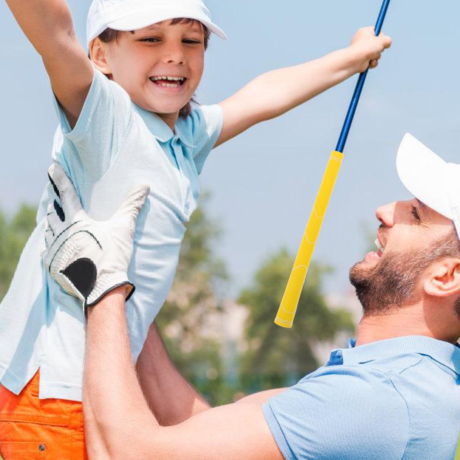 DECOMELODY 1Set Yellow Cylindrical Golf Grips for Beginners and ...