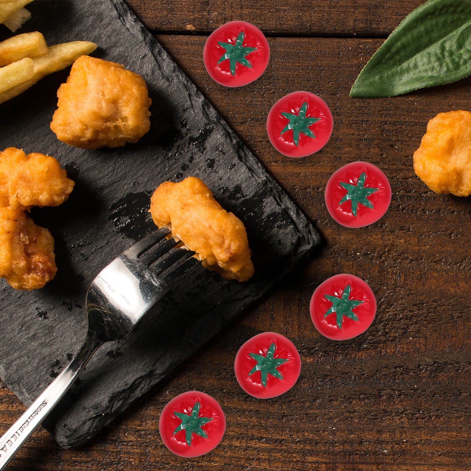 DECOMELODY 20Pcs Fake Mini Tomato Lifelike Miniature Resin Red for ...