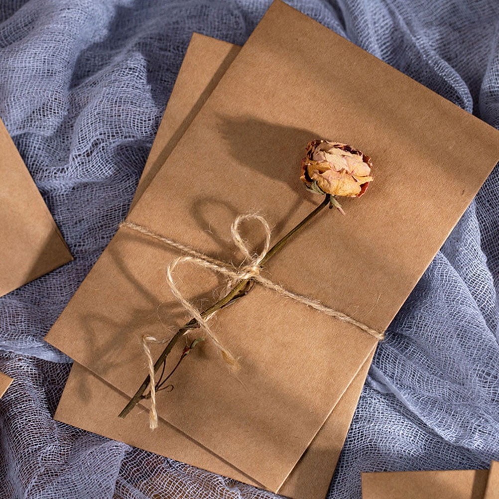 DECOMELODY 20Pcs File Envelopes with Closure in Brown Paper for Study ...