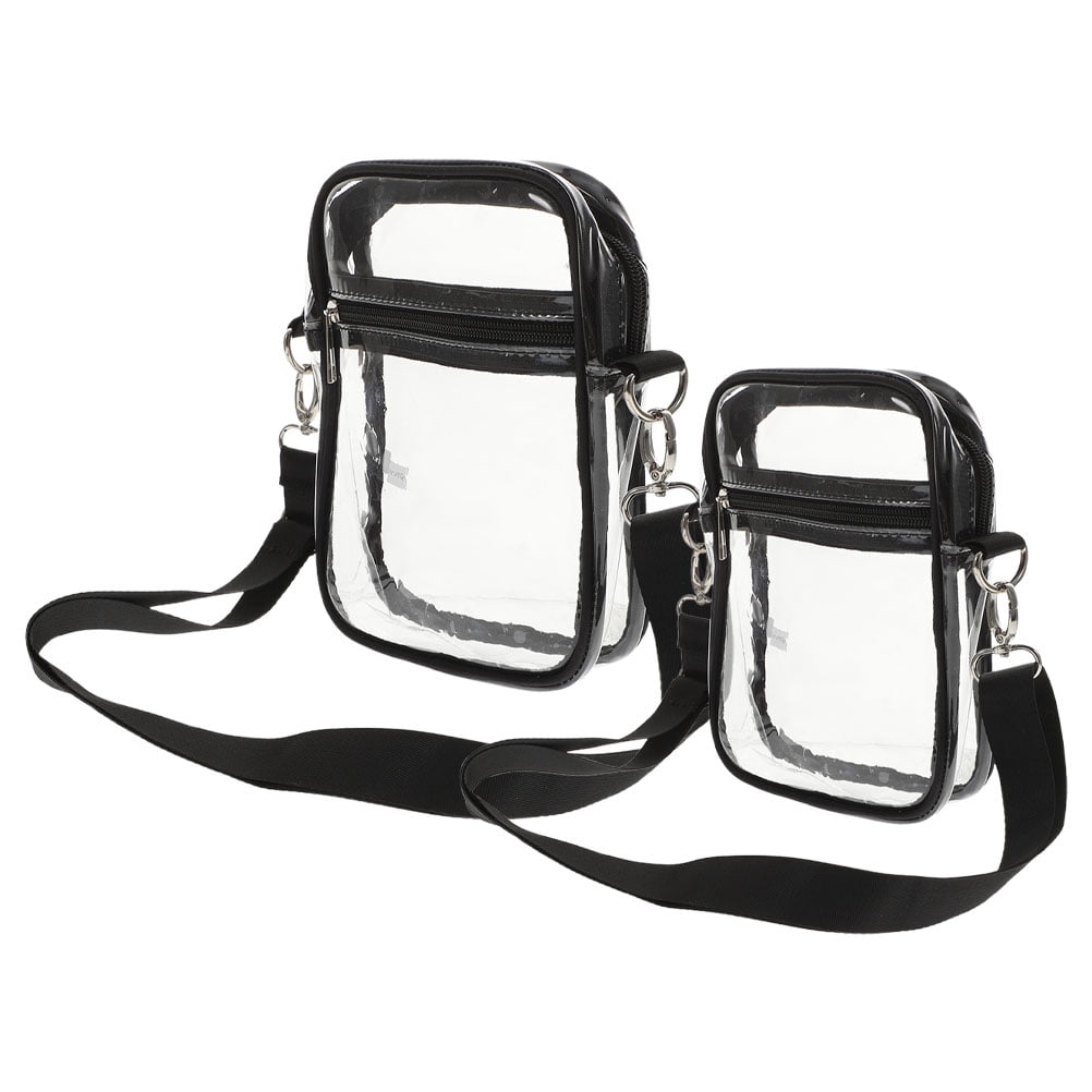 DECOMELODY 2Pcs Clear Crossbody Bag for Women with Transparent Design ...