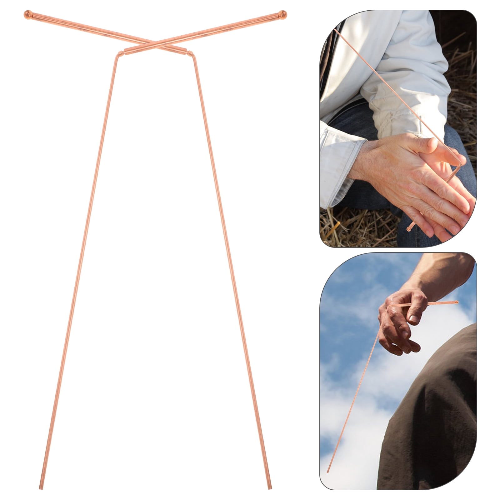 DECOMELODY 2Pcs Copper Dowsing Rod with Rod Shape for Professional in ...