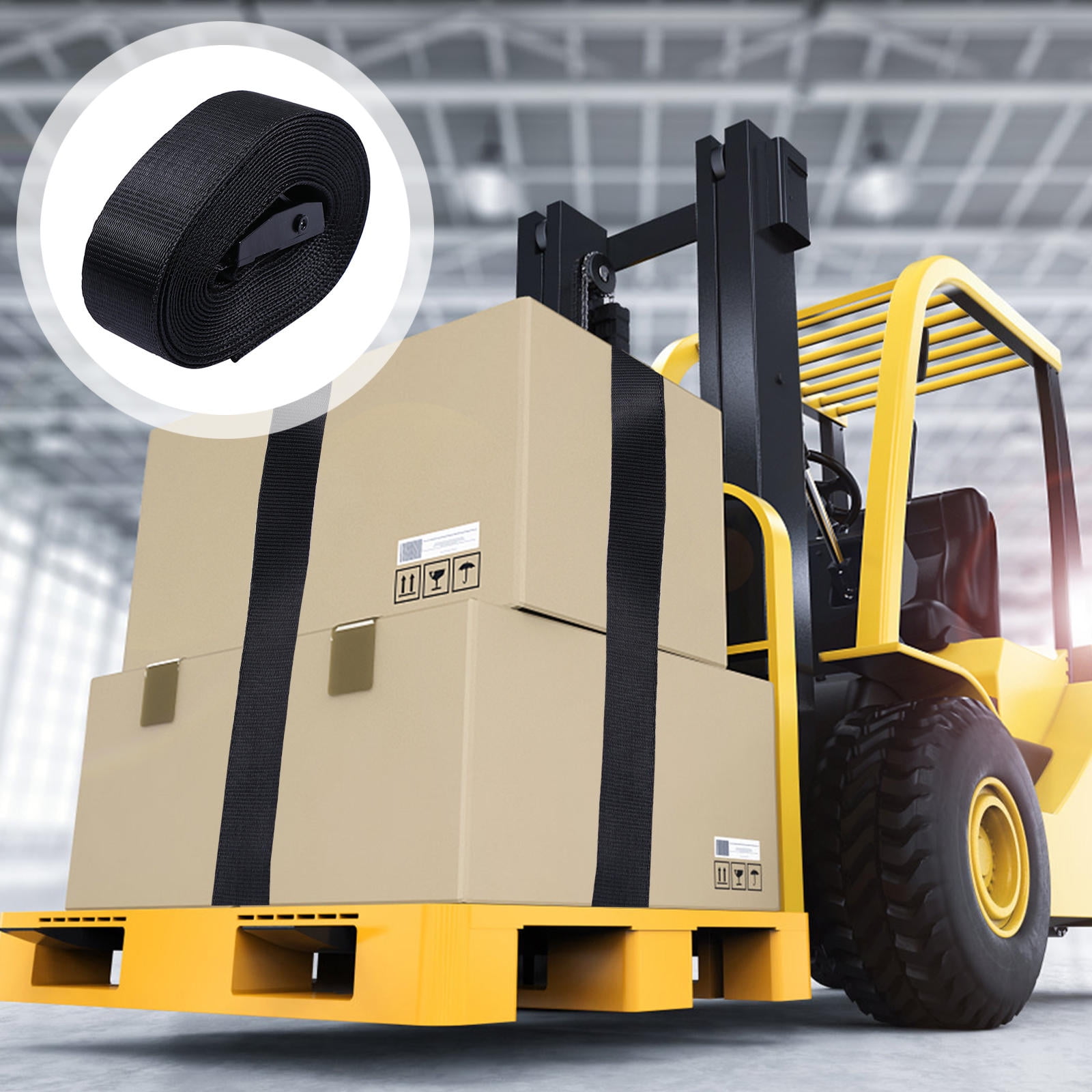 DECOMELODY 2Pcs Ratchet Tensioning Belts Metal Buckle Straps for Roof ...