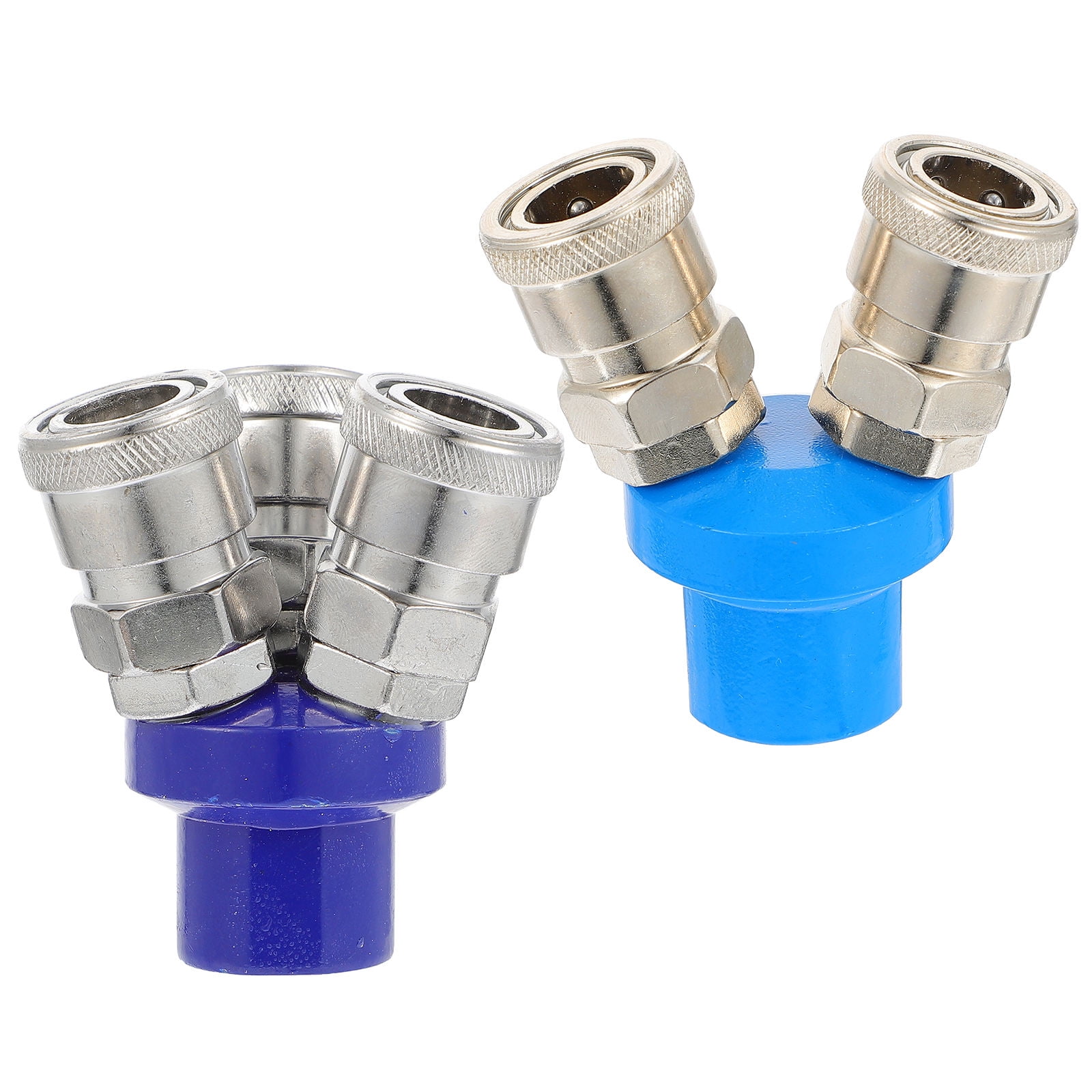 DECOMELODY 2pcs Pneumatic Coupling Round And Three Way Air Compressor ...