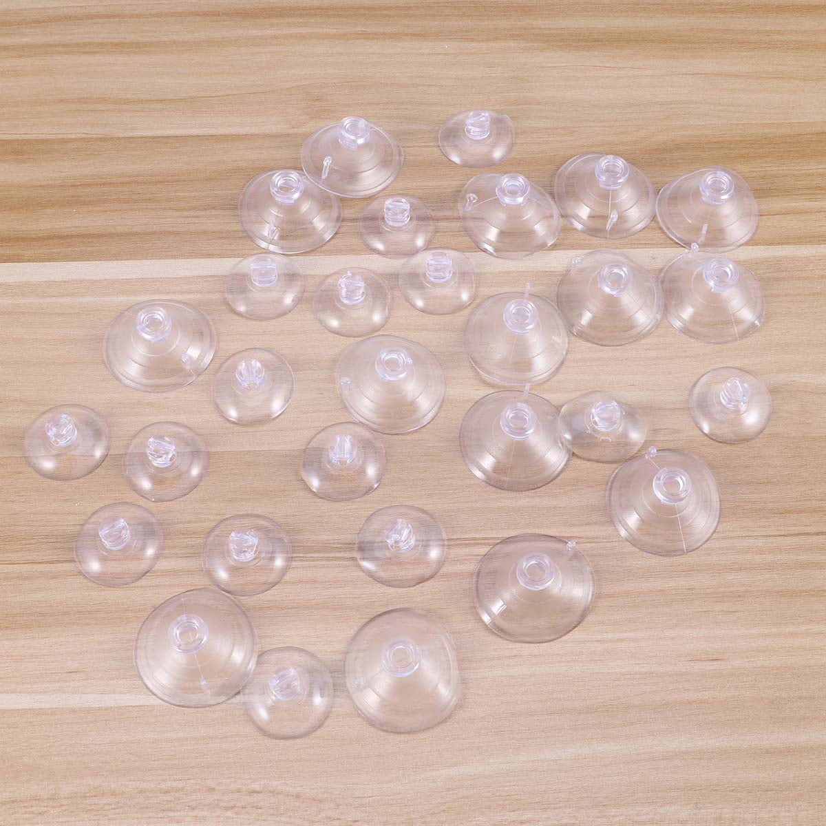 DECOMELODY 30Pack Suction Cups Transparent 4cm Diameter 2cm Height ...