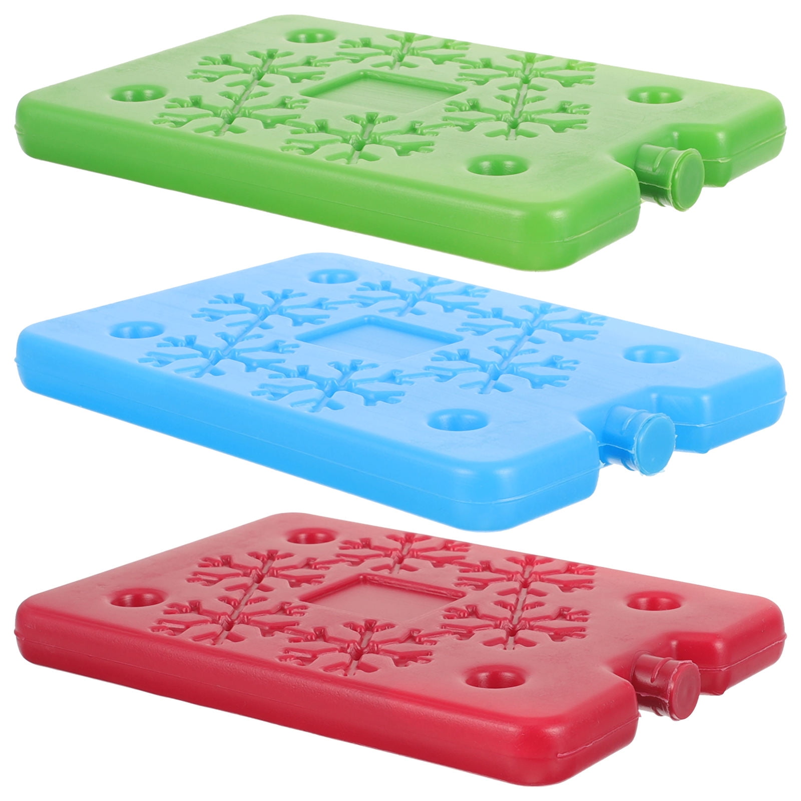 DECOMELODY 3Pcs Multipurpose Cooler Ice Holders Rectangular Plastic Ice ...