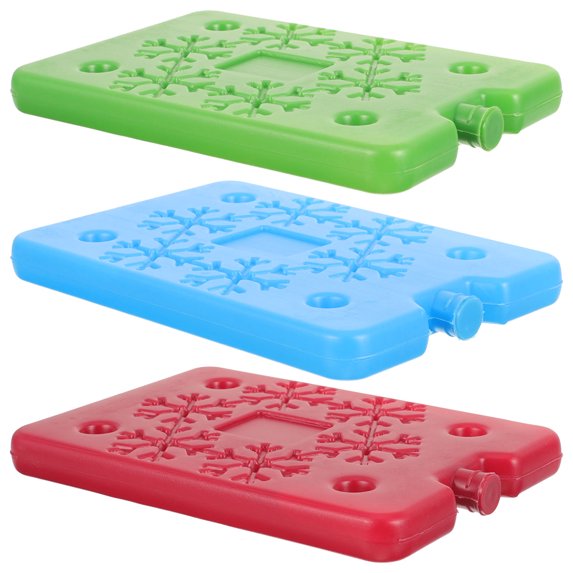 DECOMELODY 3Pcs Multipurpose Cooler Ice Holders Rectangular Plastic Ice ...