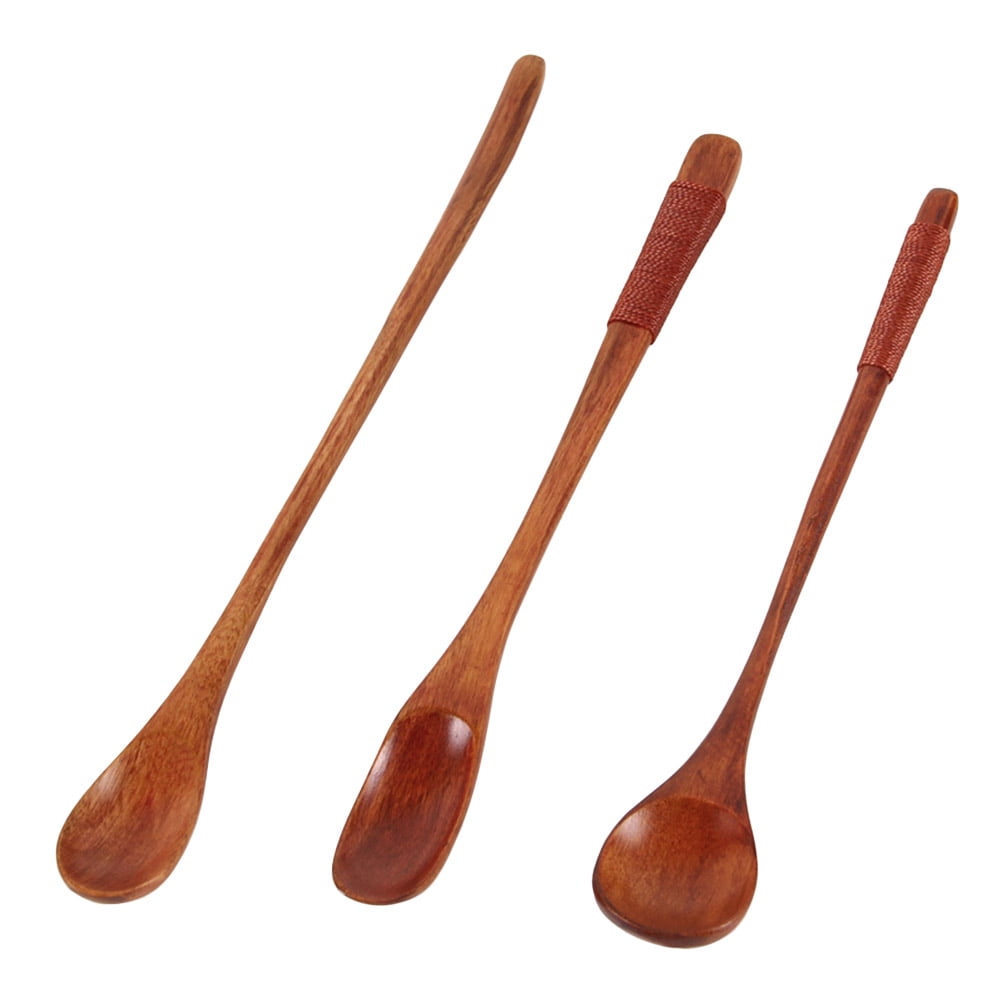 DECOMELODY 3Pcs Serving Spoons Made Of Natural Wood Perfect For Home ...
