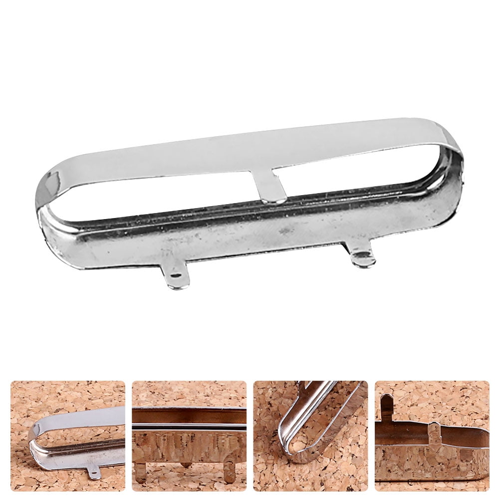 DECOMELODY 3Pcs Silver Nickel-Plated Pickup Covers with Hollow Design ...