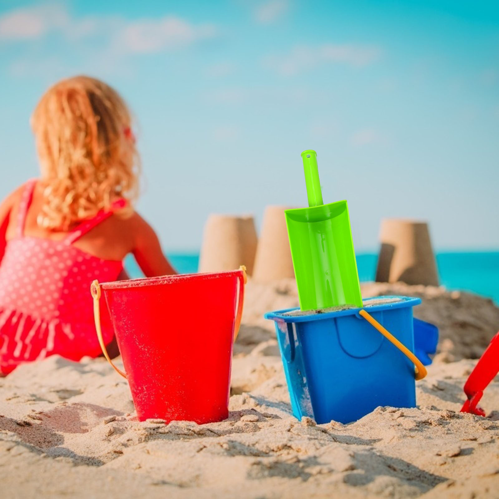 DECOMELODY 4Pcs Digging Tools for Kids with Short Handle Flat Shovel ...