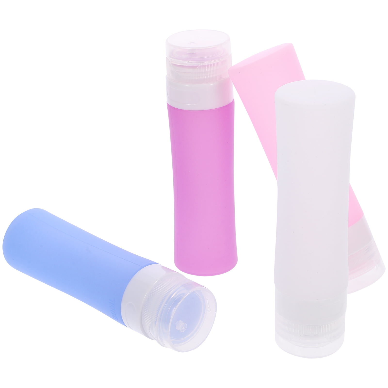 DECOMELODY 4Pcs Travel Liquid Containers for Toiletries Cylindrical ...