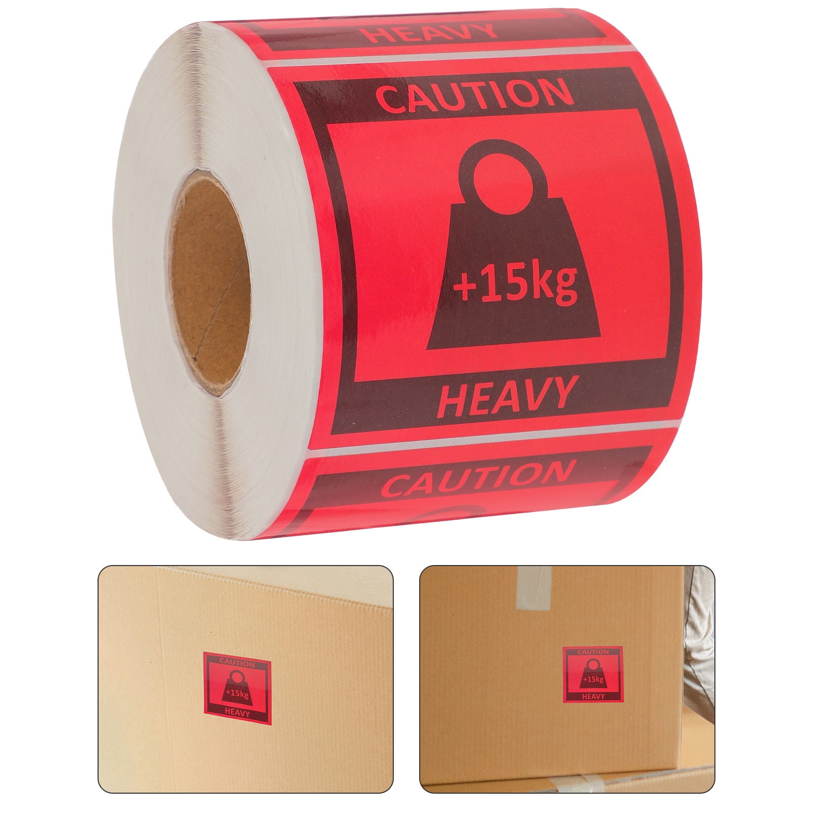 DECOMELODY 500 Labels Roll Team Lift Labels Red Square for Moving ...