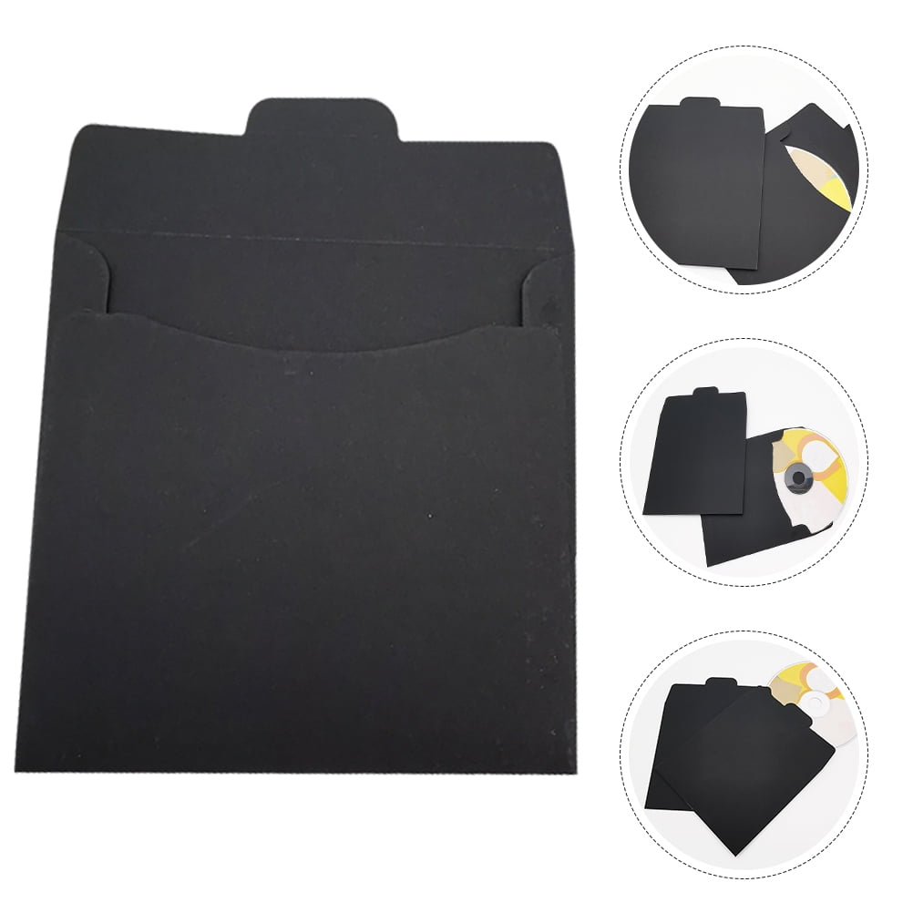 DECOMELODY 50Pcs Minimalist Black Paper Envelopes for Greeting Cards ...