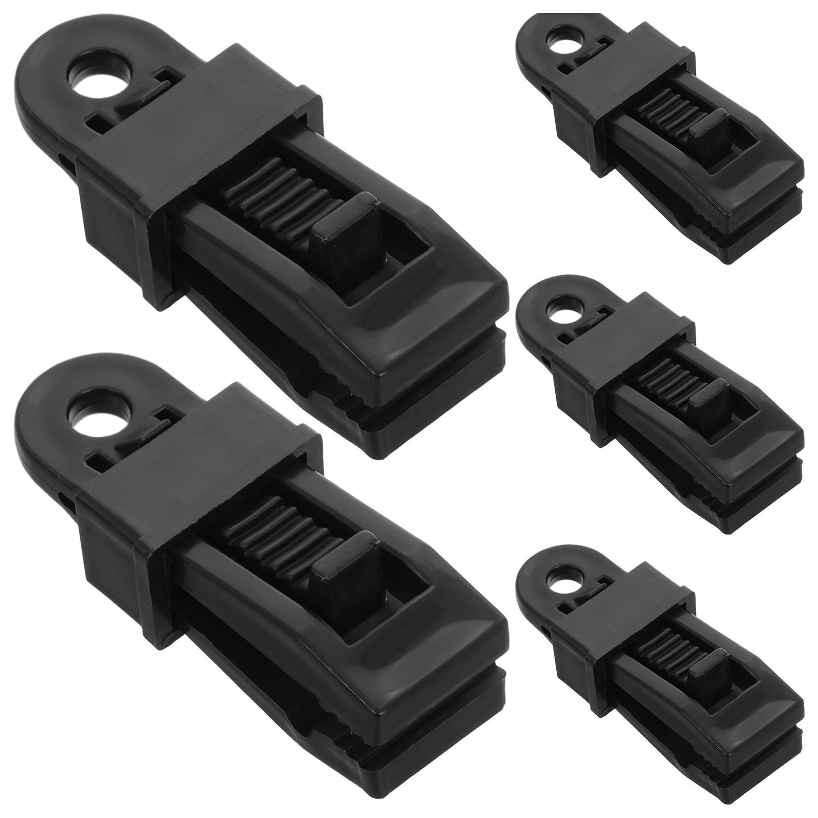 DECOMELODY 5Pcs Black Tent Clip for Tent Accessories and Plastic Clamps ...