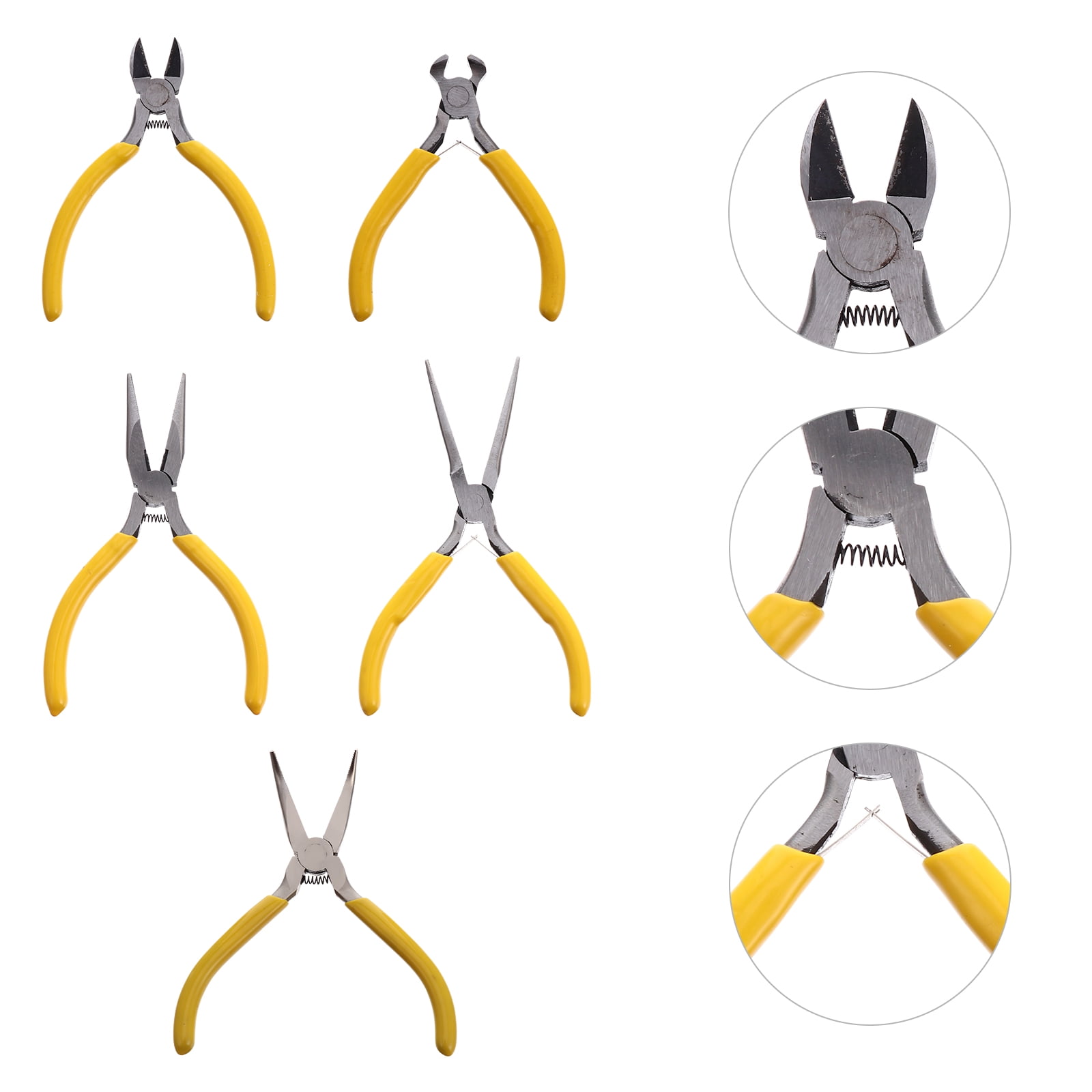 DECOMELODY 5Pcs Diy Craft Plier Mini Design Assorted Color Steel ...