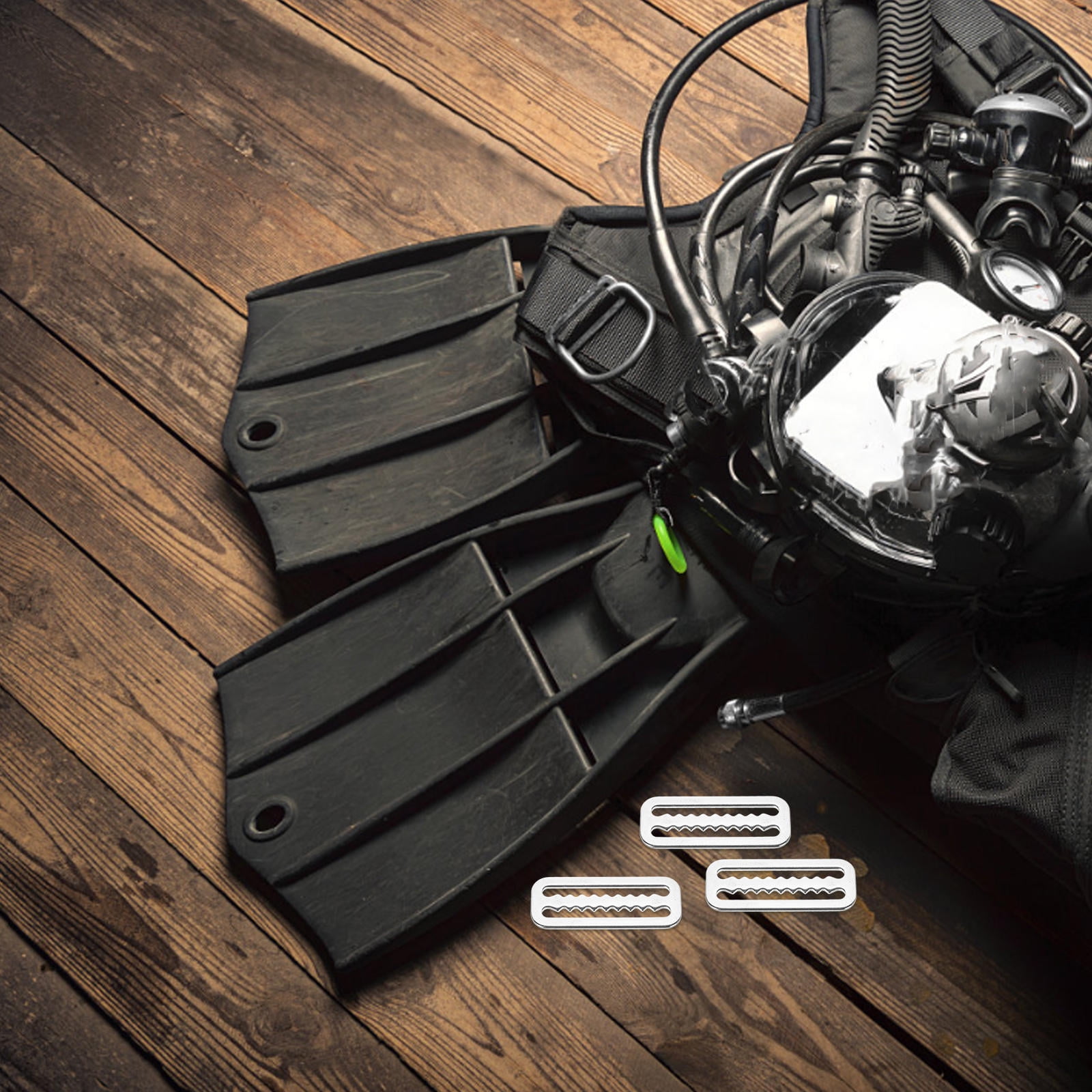 DECOMELODY 5Pcs Serrated D Ring Dive Belt Buckets in Stainless Steel ...